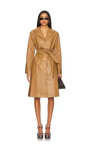 Superdown Viktoria Faux Leather Coat
