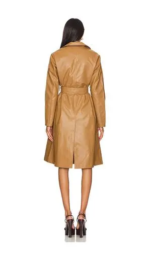 Superdown Viktoria Faux Leather Coat