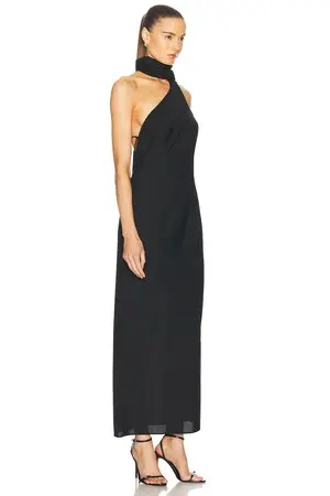 RÓHE Open Back Scarf Dress