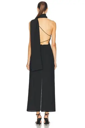 RÓHE Open Back Scarf Dress
