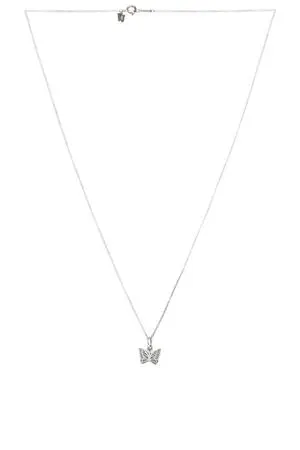 Needles Butterfly Pendant Necklace