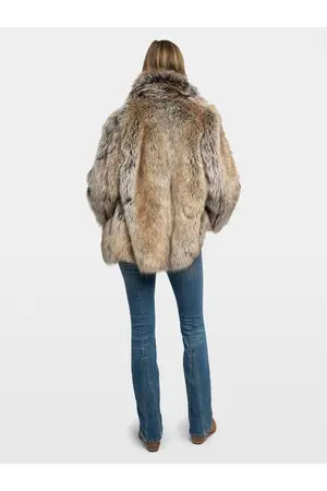 Zadig&Voltaire Faune Faux Fur Short Coat - Brown
