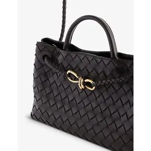Bottega Veneta Andiamo Long Intrecciato-weave Leather Clutch