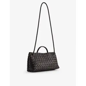 Bottega Veneta Andiamo Long Intrecciato-weave Leather Clutch