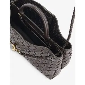 Bottega Veneta Andiamo Long Intrecciato-weave Leather Clutch