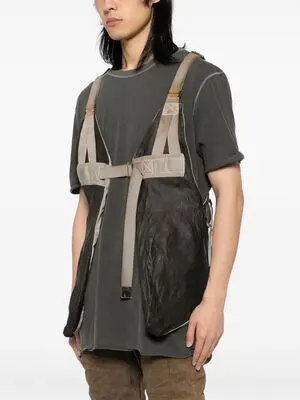 Boris Bidjan Saberi Panelled Buckled Gilet