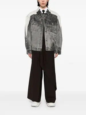FENG CHEN WANG Denim Jacket - Grey