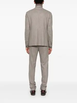 Tagliatore Pinstriped Suit - Grey