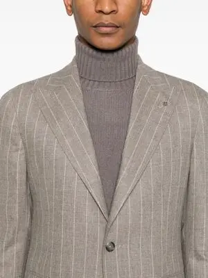 Tagliatore Pinstriped Suit - Grey