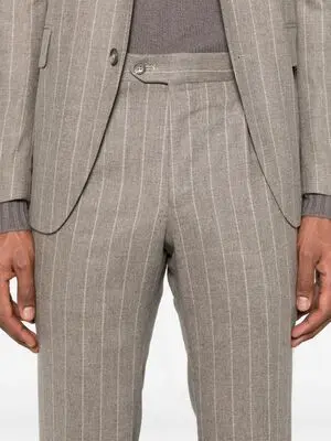 Tagliatore Pinstriped Suit - Grey
