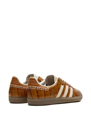Adidas X Wales Bonner Samba Og Croc Sneakers - Brown