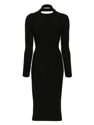 Coperni Ribbed Knit Midi Dress