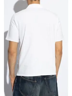 Rag & Bone Pima Cotton Polo Shirt - White