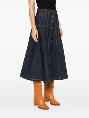 Cinq À Sept Veena Midi Skirt - Blue