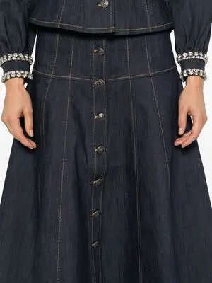 Cinq À Sept Veena Midi Skirt - Blue