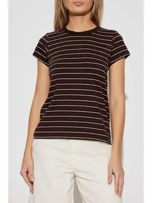Rag & Bone Striped T-shirt - Brown