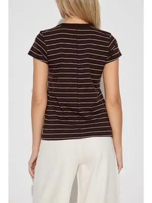 Rag & Bone Striped T-shirt - Brown