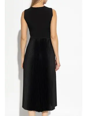 Theory Pleated Midi Dress - Black