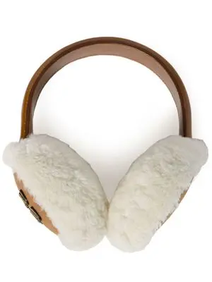 Miu Miu Shearling-trim Earmuffs - Brown