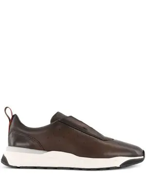 Santoni Leather Sneakers