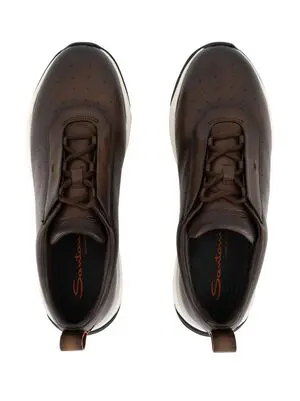 Santoni Leather Sneakers