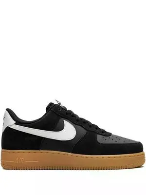 Nike Black Suede Air Force Shoes for Men