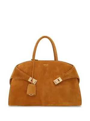 FERRAGAMO Medium Hug Tote Bag - Neutrals