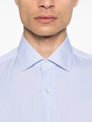 BARBA NAPOLI Striped Shirt - Blue