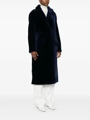 BLANCHA Shearling Reversible Long Coat