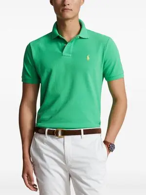 Polo Ralph Lauren Cotton Polo Shirt With Embroidered Pony - Green