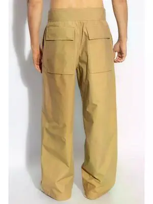JIL SANDER Embroidered Logo Cotton Trousers