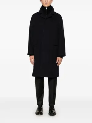 Tagliatore Loyd Felted Coat - Blue