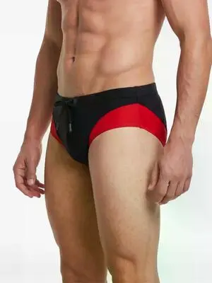 LET'S SWIM Logo-print Swim Shorts