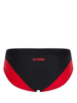 LET'S SWIM Logo-print Swim Shorts