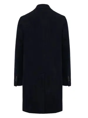 LUIGI BIANCHI MANTOVA Single-breasted Mid-length Coat - Blue