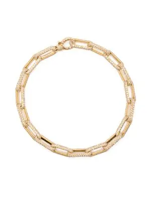 Shay 18k Gold Diamond Cable-link Bracelet - Yellow
