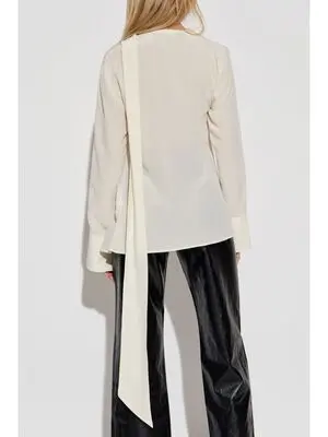 Victoria Beckham Ruched-detailing Blouse - Neutrals