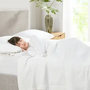 BEAUTYREST Waffle Weave Blanket, Twin