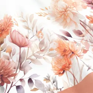 ELRENE HOME FASHIONS Autumn Blooms Rectangle Tablecloth, 120 X 60