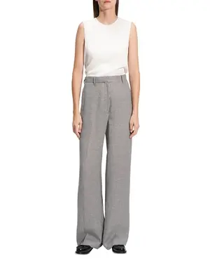 Theory Houndstooth High Waisted Trousers