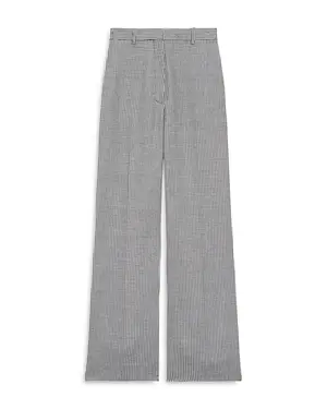 Theory Houndstooth High Waisted Trousers