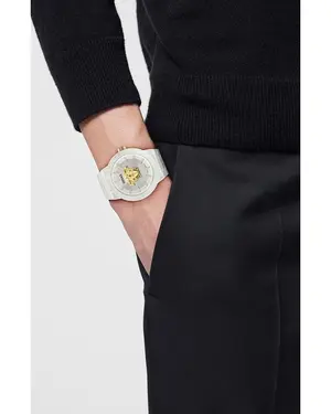 Versace V Pop Watch, 43mm - White