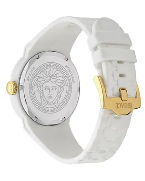 Versace V Pop Watch, 43mm - White
