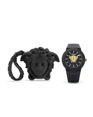 Versace V Pop Watch, 43mm - Black