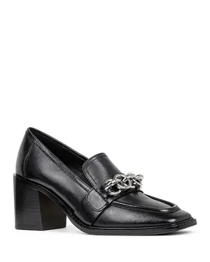 DONALD PLINER Kamryn Loafer Pumps With Chain Detailing