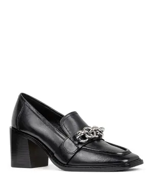 DONALD PLINER Kamryn Loafer Pumps With Chain Detailing