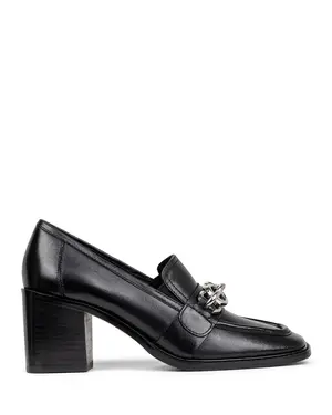 DONALD PLINER Kamryn Loafer Pumps With Chain Detailing