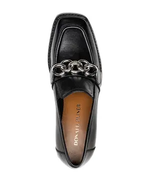 DONALD PLINER Kamryn Loafer Pumps With Chain Detailing