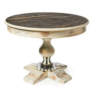 MACKENZIE-CHILDS Tuscan Farm 39 Round Pedestal Table - Multi