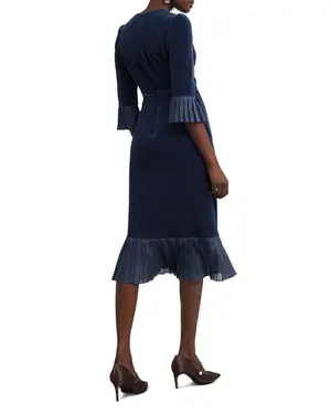 HOBBS LONDON Mary Velvet Midi Dress